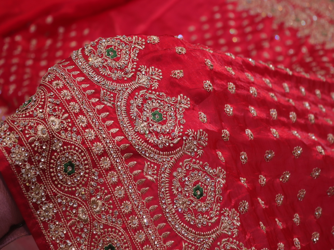 “The Rubine Pink” Premium Designer Saree - Arang Online