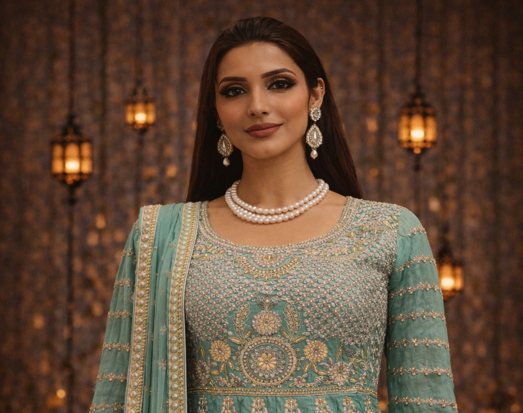 The Premium Designer Frock Style Ready to Wear Dress - Arang Online